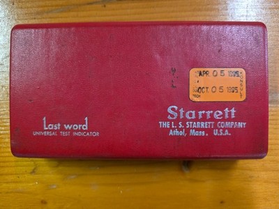 Starrett No.711 Last Word Universal Test Indicator in original case. | eBay