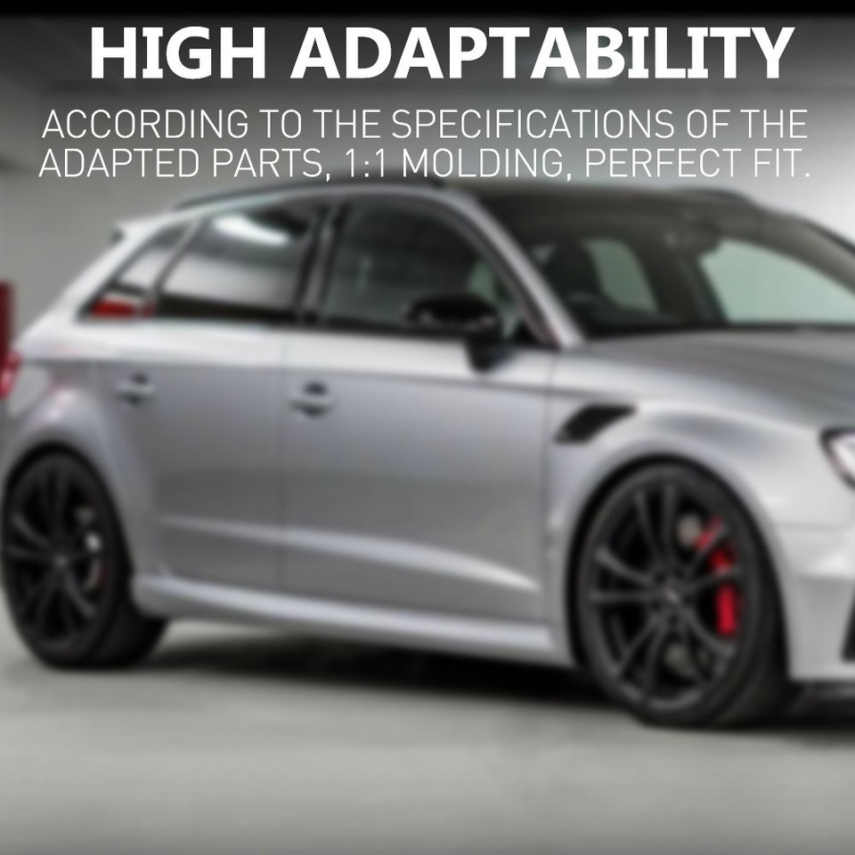 2PCS For Audi A3 S3 RS3 2014-2020 R+L Side Mirror Cover Cap with Lane ...