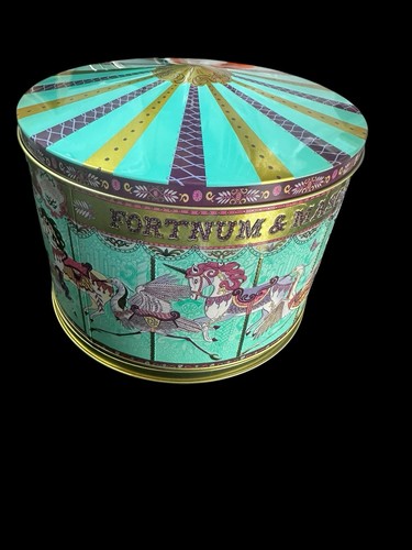 Fortnum & Mason Merry-Go-Round Biscuit Selection Tin Carousel Musical ...