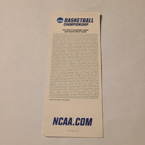 3/17/16 Ticket Stub NCAA Tournament Game Indiana Chattanooga Kentucky Sto Brook | eBay