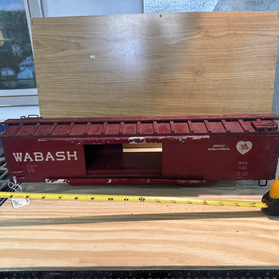 (G) Custom G-Scale Built Red Train. WABASH. No wheels. | eBay