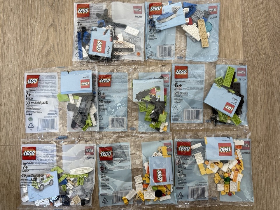 LEGO Monthly Mini Build Polybag Lot of 8 40132 40242 40135 40097 40100 ...