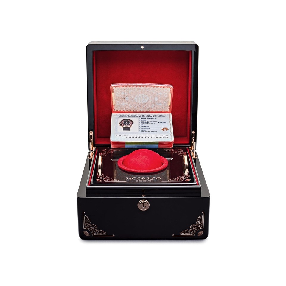 Jacob & Co. 'The Casino Tourbillon' CA100.40.AA.AA.ABALA Rose Gold ...
