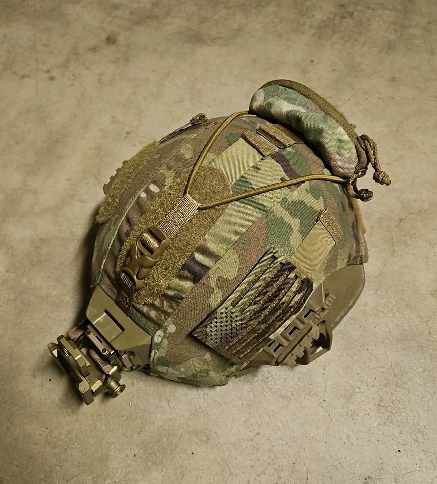 IHPS Helmet W/ Shaw Concepts Brain Pouch & Repro Wilcox Mount - Medium ...