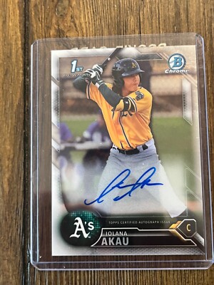 2016 Bowman Iolana Akau Chrome Rookie CPA-IA | eBay