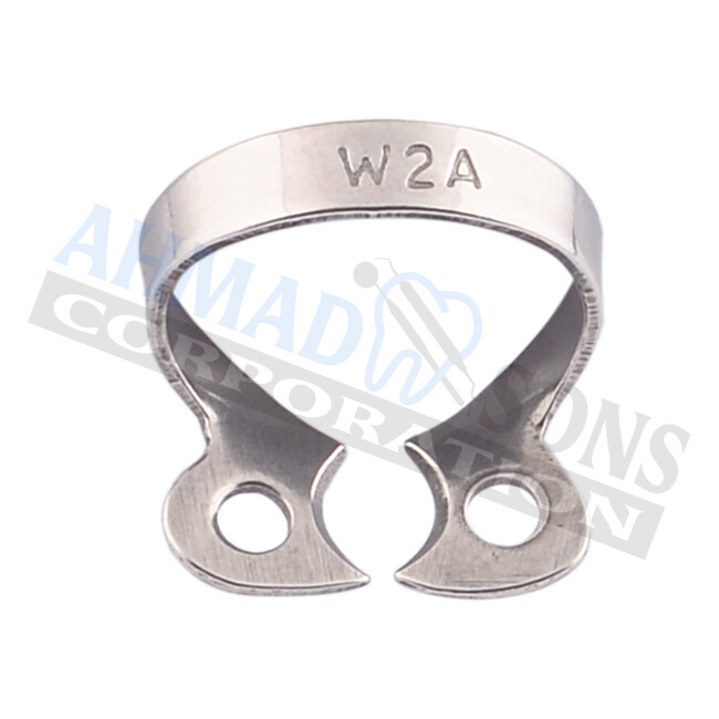 100 Pcs Dental Rubber Dam Clamps #W2A Endodontics Wingless Lower ...