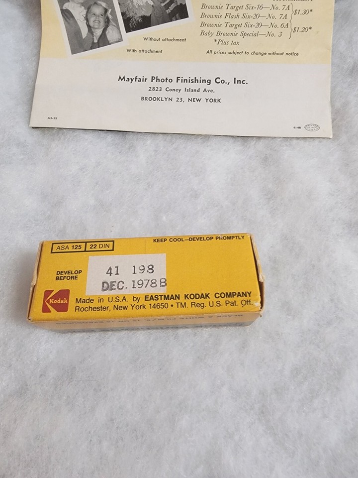 Vintage - KODAK - 620 Verichrome Pan - FILM and BROCHURE | eBay