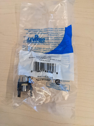 Lot of 5 - Leviton Feedthrough QuickPort F-Connector, 344-41084-FEF | eBay