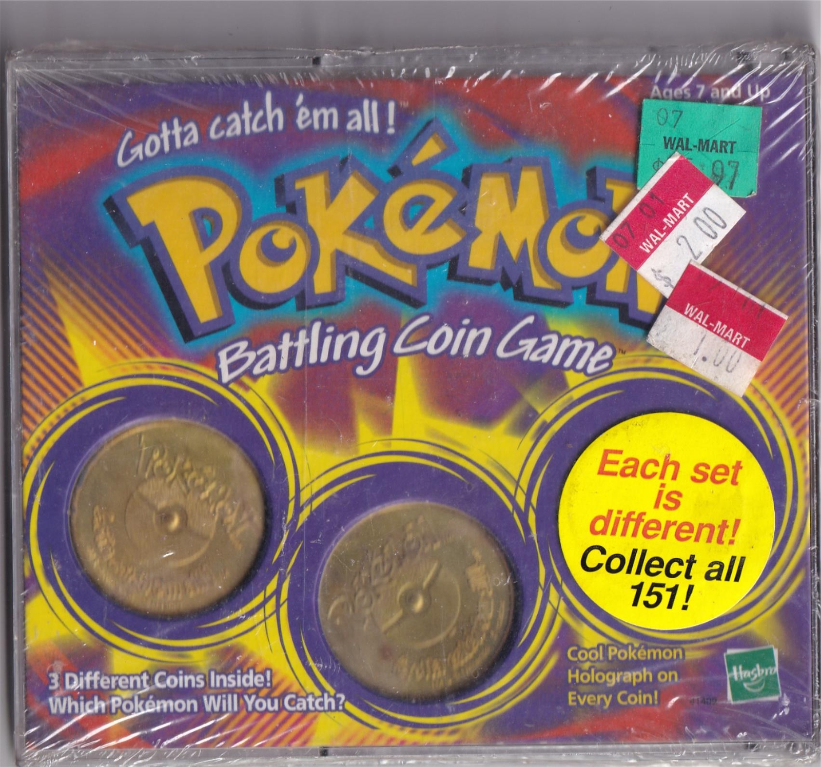 Hasbro Pokemon Battling Coin Game 3 Unique Coins 1999 for sale online ...