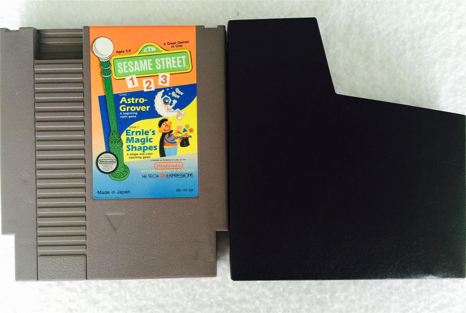 VINTAGE Nintendo NES Video Game - SESAME STREET 1-2-3 ERNIE'S MAGIC ...