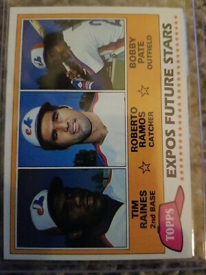 TIM RAINES 1981 Topps RC #479 - HIGH GRADE - ESTIMATED NM/MT to MT (8-9 ...