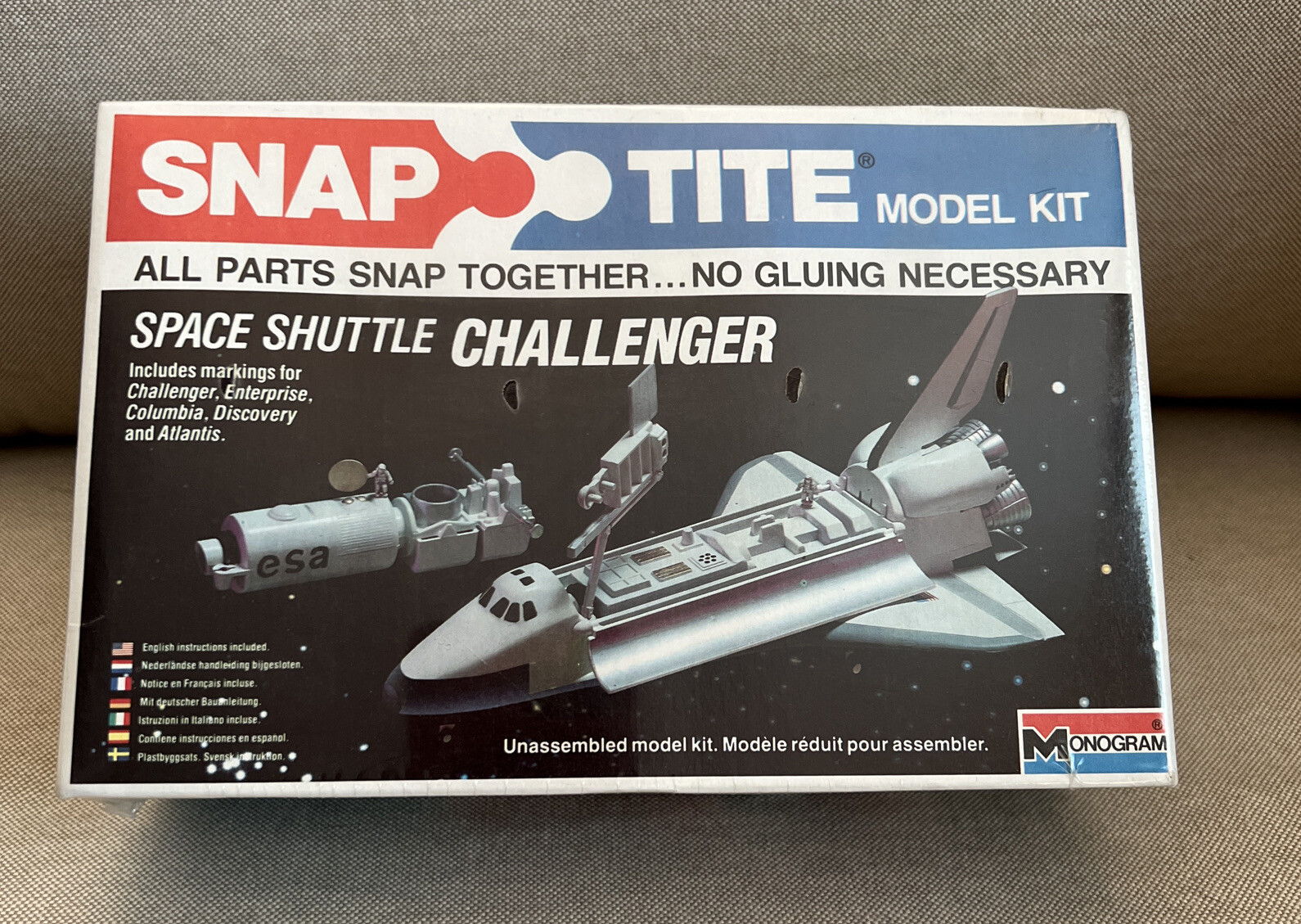 Snap Tite Monogram Vtg 1983 Space Shuttle Challenger Model Kit 1014 NOS ...