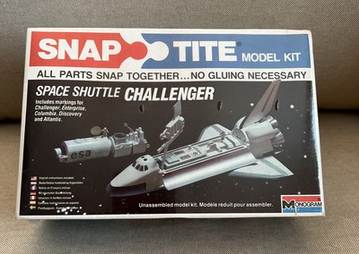 Snap Tite Monogram Vtg 1983 Space Shuttle Challenger Model Kit 1014 NOS ...