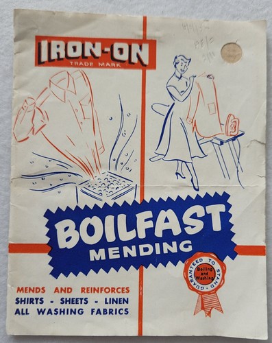 Iron-on Mending "Boilfast" Patch, Vintage, Unused | eBay