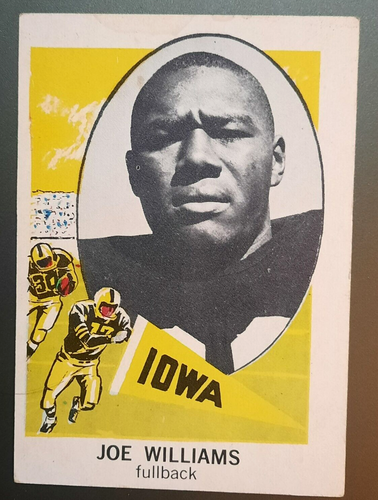 JOE WILLIAMS-1961 NU-CARDS 🏈 FOOTBALL CARDS-COLLEGE-IOWA HAWKEYES #177 ...