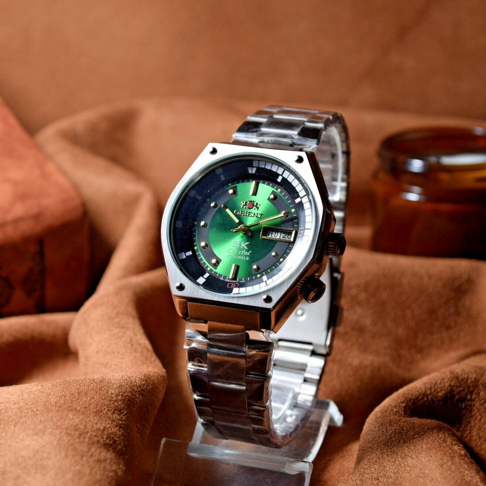 Japane Watch Orient SK Sea King Crystal KD King Diver Green Dial Watch ...