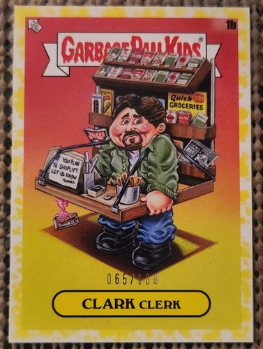 CLARK CLERK: YELLOW BORDER PARALLEL CARD (#65/100) GPK X VIEW ASKEW ...
