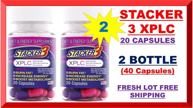 Stacker 3 XPLC Herbal Dietary Supplement - 20 Capsule (3 Pack) for sale ...