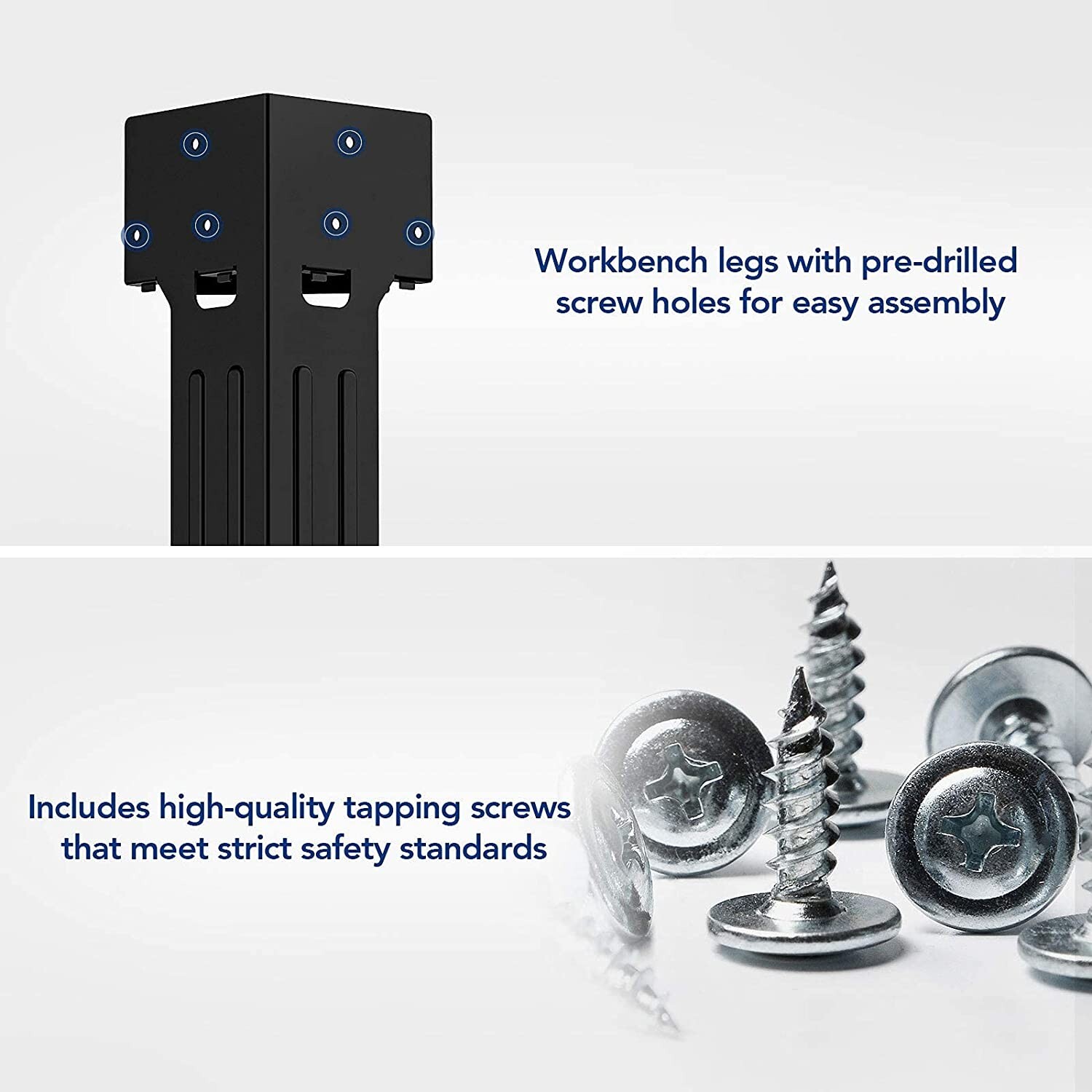 Steel Workbench Leg Kit for Garage Storage Shelving Frame Table Custom ...