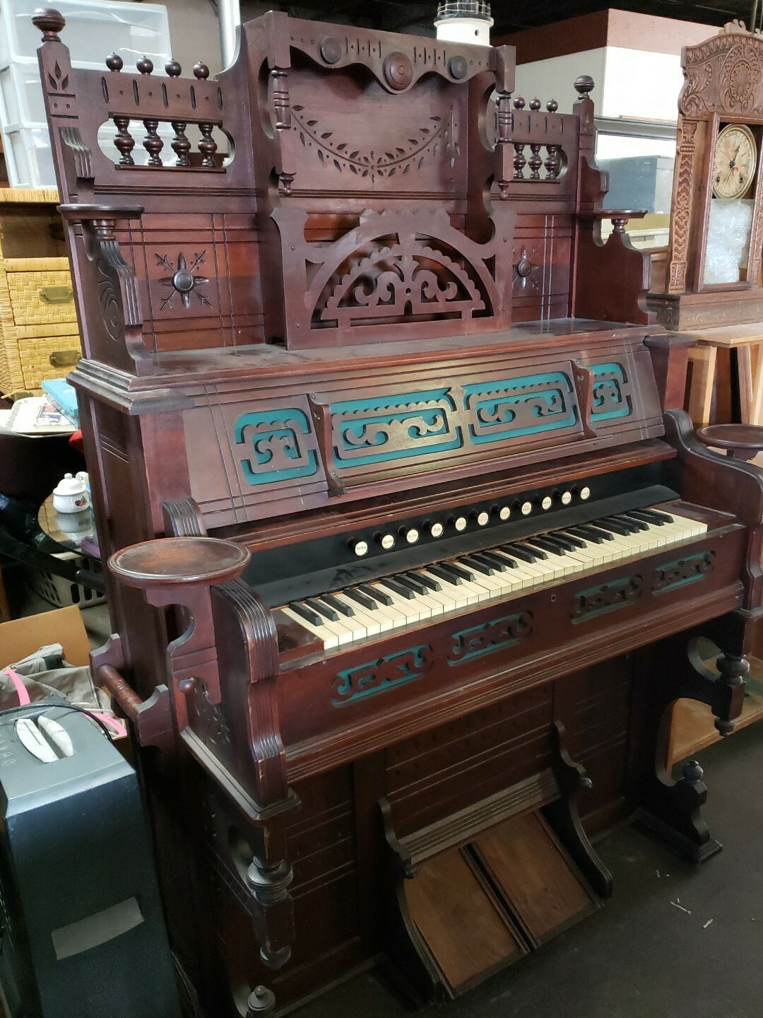 1800s Antique Victorian Cottage Pump Organ Good Condition Needs Work ...