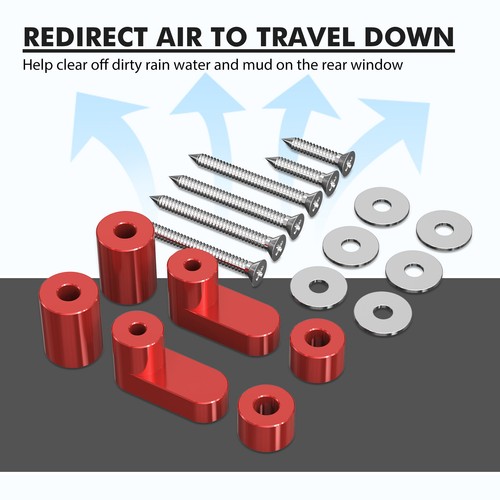 For Ford Fiesta ST Hatchback 2018+ MK8 Rear Wing Extension Wing Riser ...