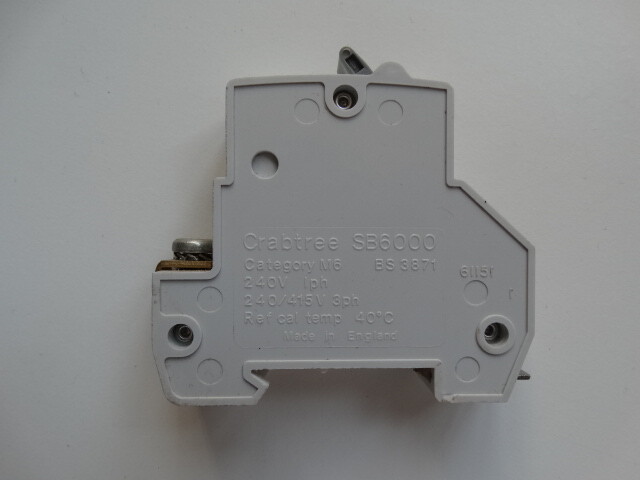 Crabtree SB6000 6A 16A 32A Type 1 MCB Circuit Breaker BS3871 M6 | eBay UK