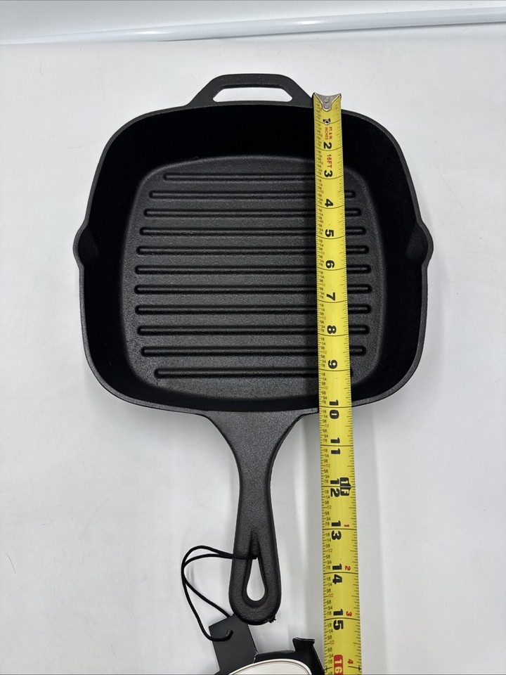 New Jim Beam 10" Cast Iron Square Grill Pan | eBay