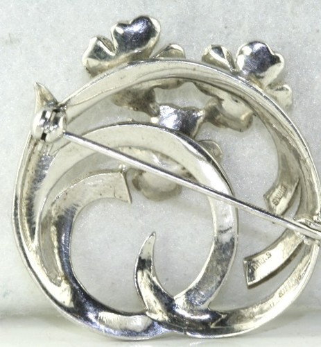 VTG BIRKS ART DECO STERLING SILVER MARCASITE PIN | eBay