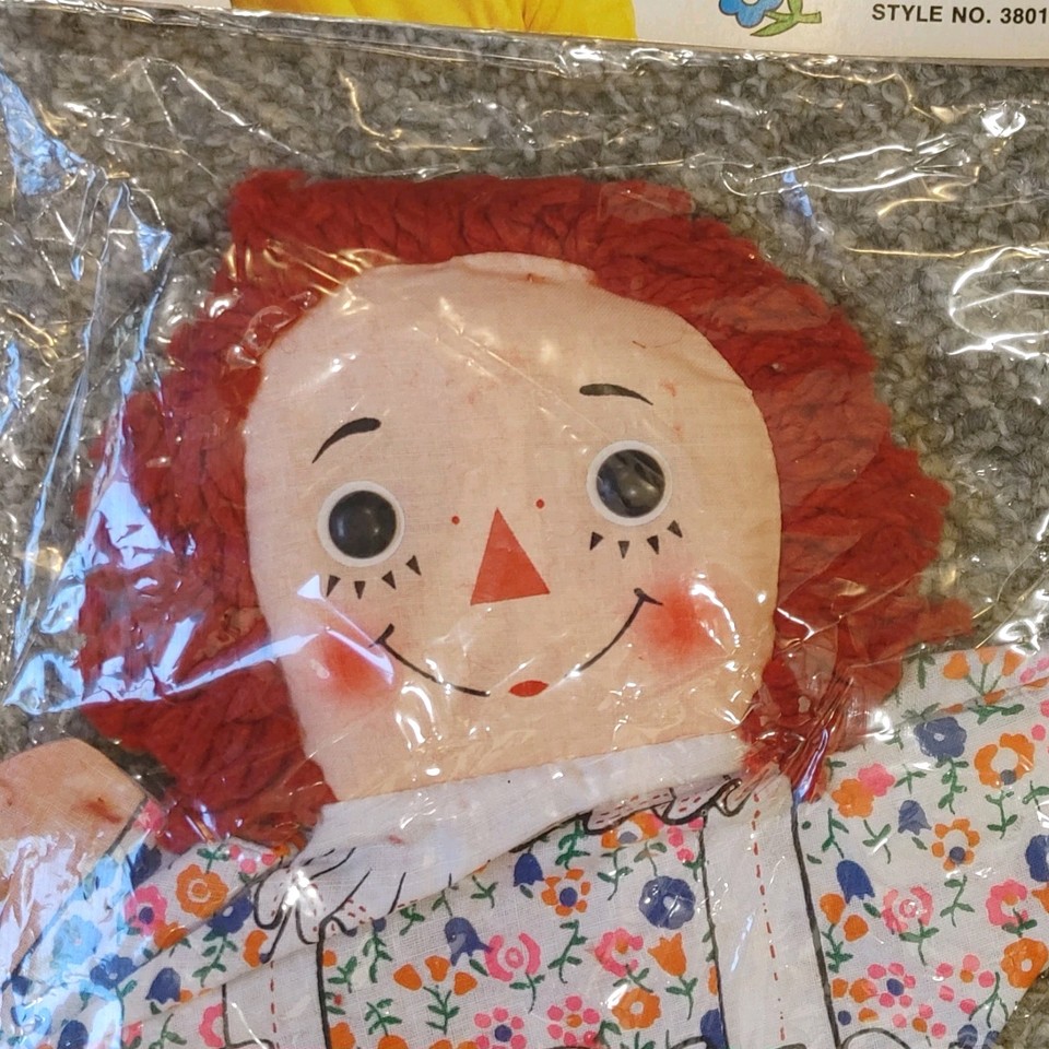 Vintage Raggedy Ann Doll Hand Puppet Knickerbocker 1973 In Original ...