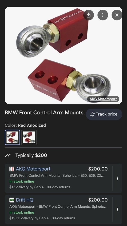 AKG BMW Front Control Arm Mounts | eBay