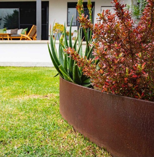 Premium Corten Steel Garden Edging - 100mm 125mm 200mm - Landscape ...