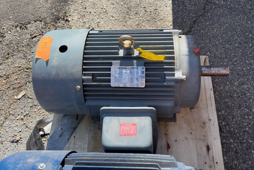 20HP Leeson C256T34FB1 Electric Motor Frame 256T 230/460V 3PH 3550RPM ...