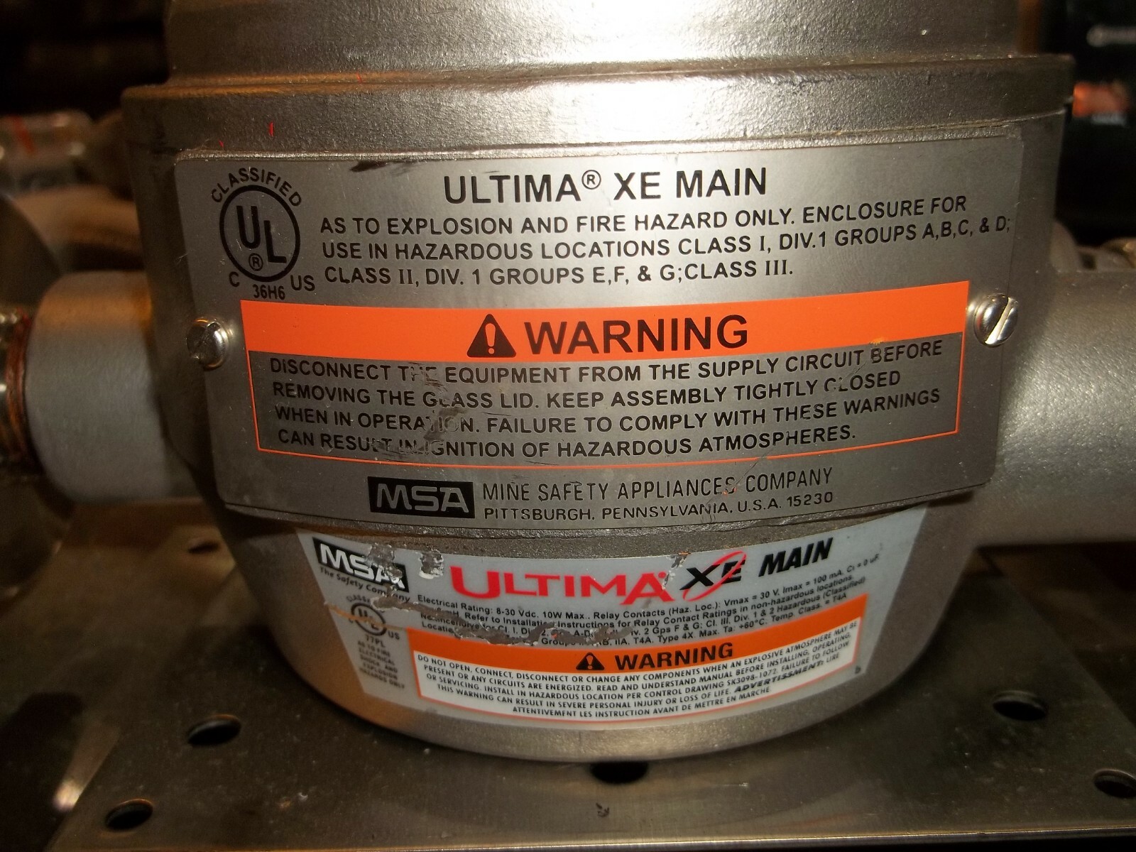 MSA A-ULTIMAX-XP-E-12-U-1-S-0-0-0-1-0-1-1-0 ULTIMA XE GAS MONITOR (718 ...