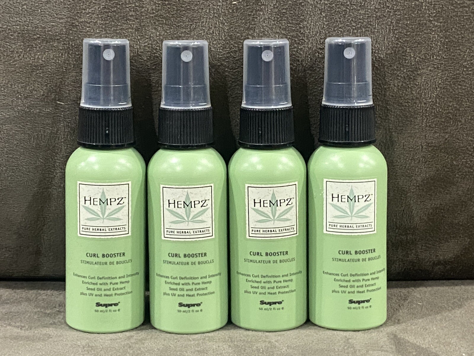(4) BOTTLES HEMPZ LEAVE-IN CURL BOOSTER BOOST CURLY HAIR - 2 OZ EA / 8 ...