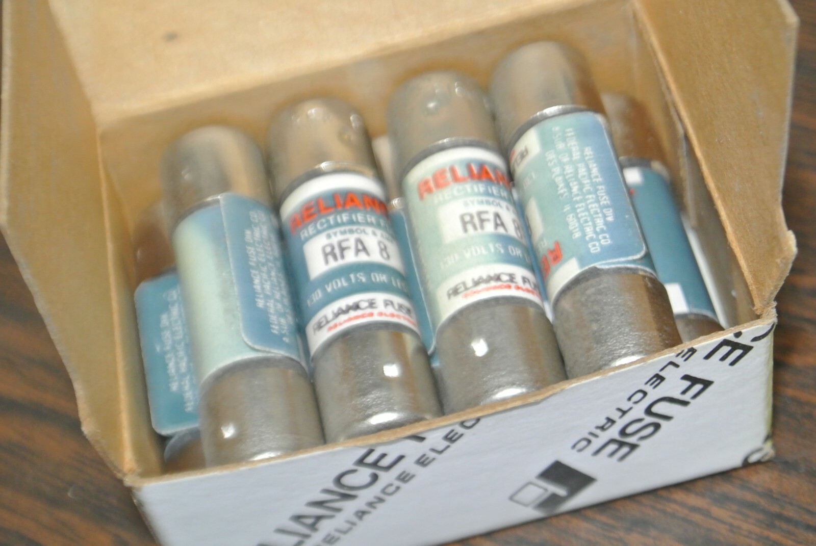 LOT of 9 / RELIANCE RFA8 RECTIFIER FUSES / 8A / 130V / NEW SURPLUS | eBay
