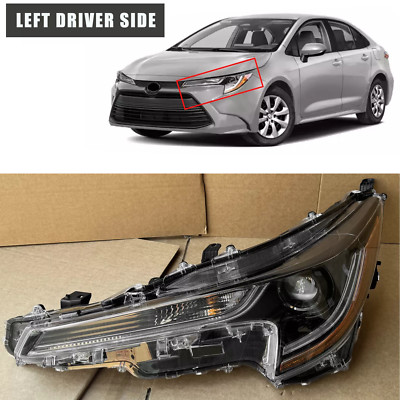 LED Headlight Assembly Fit 2023 2024 Toyota Corolla L LE Base Left ...