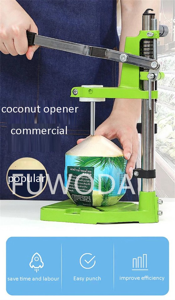 Green Coconut Punching Machine Fruit Open Drilling Knife Stainless ...