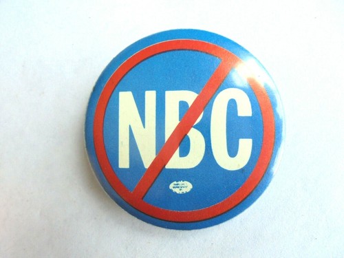 Vintage Boycott NBC Television Network Cause Pinback Button | eBay