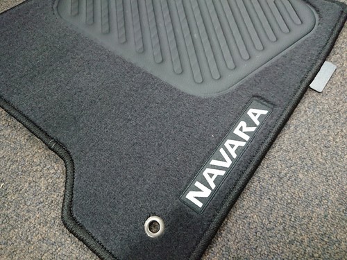 New genuine Nissan Navara carpet floor mats front only D23 NP300 2015 ...