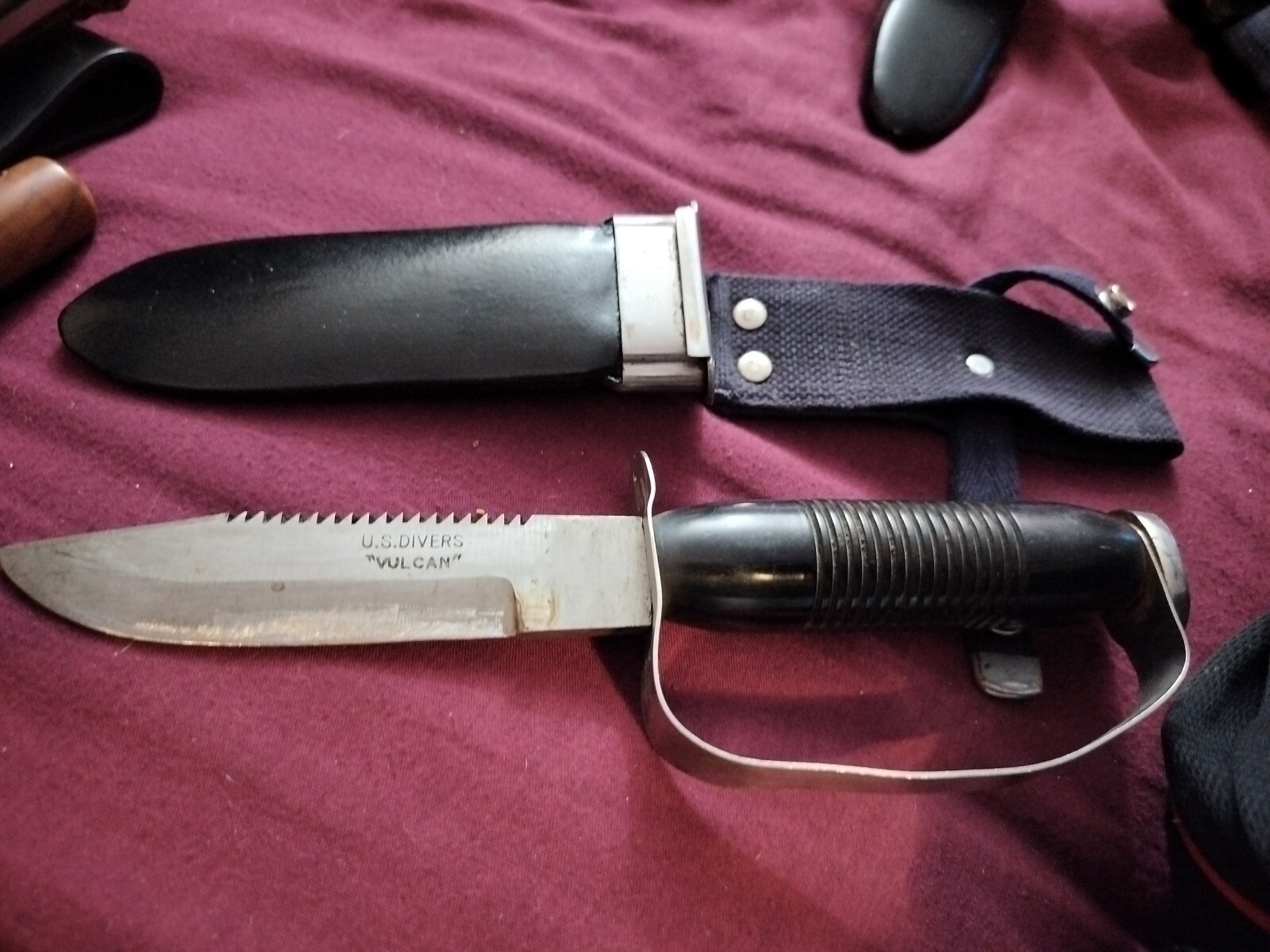 Vintage U.S. DIVERS "VULCAN" Knife - 1959-1960's - Vietnam Era - (129 ...