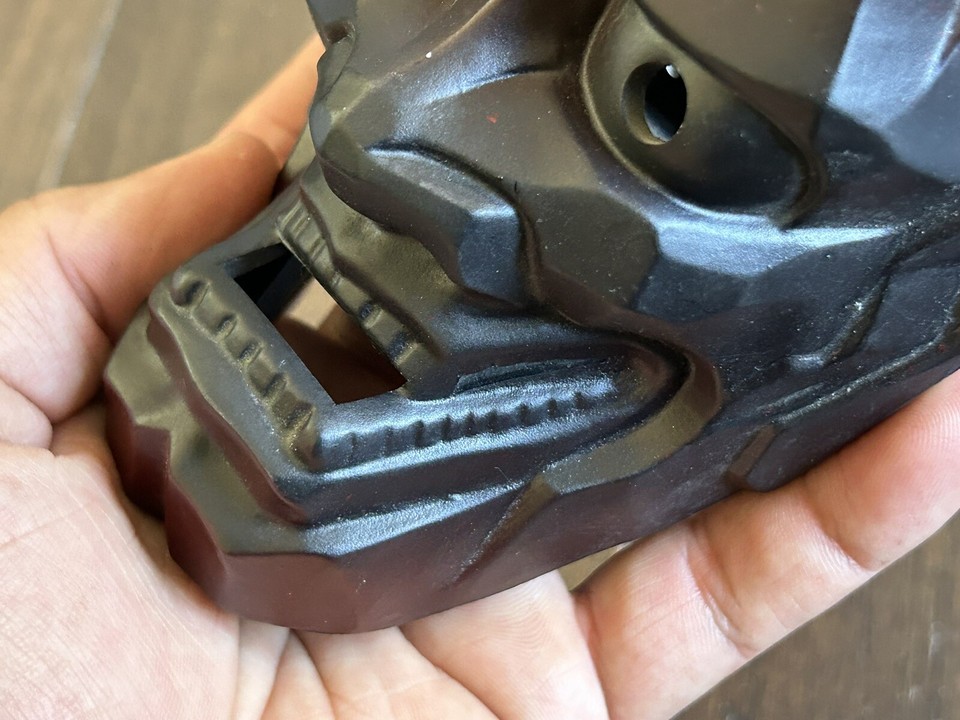 Vintage Japanese Tengu ONI NOH MASK HANNYA Kagura Traditional Pottery ...