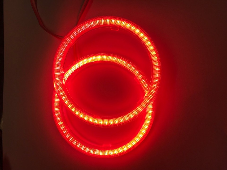 COB LED Headlight Rings Halo Angel Eyes Xenon Universal High Power ...