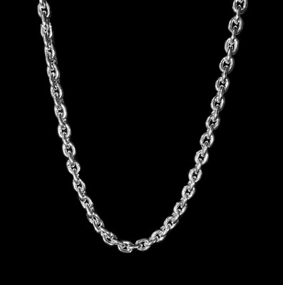 999 Silver ANCHOR LINK CHAIN NECKLACE | Handmade, Never Rusts ...