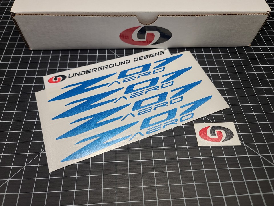Z07 Aero Decals (4pk) Performance Racing 7" Accent Stickers C7 C8 R ...