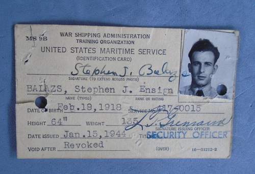 WWII US Maritime Service ID card | eBay