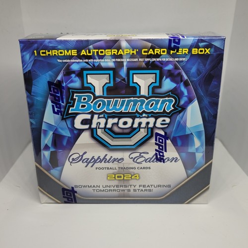 2024 Bowman Chrome University Sapphire Hobby Box Factory Sealed | eBay