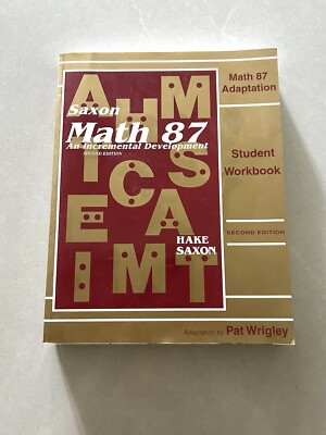 Math 87 (Second Edition) Adaptation Workbook 9781565773004| eBay