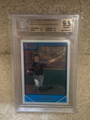 2007 Bowman Chrome Draft #61 Madison Bumgarner BGS 9.5 Gem Mint | eBay