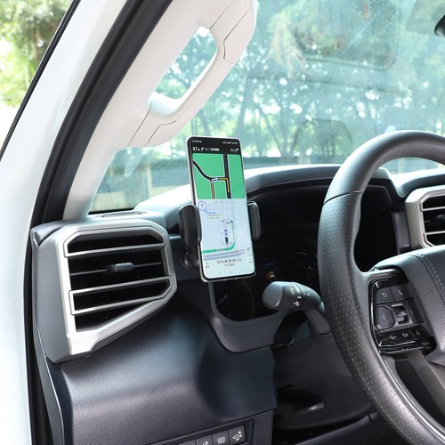 Black Left side Dashboard Phone Holder For Toyota Tundra Sequoia 2022 ...