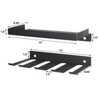 Drill Storage Rack w/ Storage Shelf Wall Mount Heavy Duty Metal Power ...